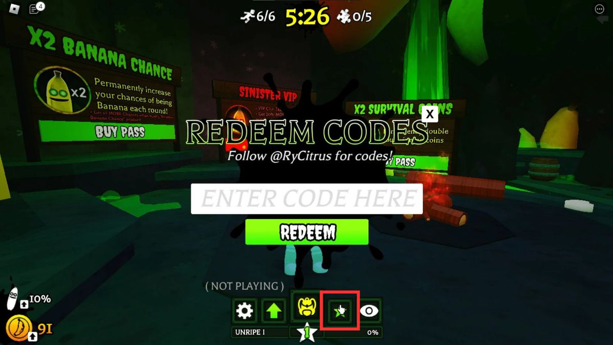 Code Banana Eats Roblox mới nhất tháng 12/2025 | Cách nhập